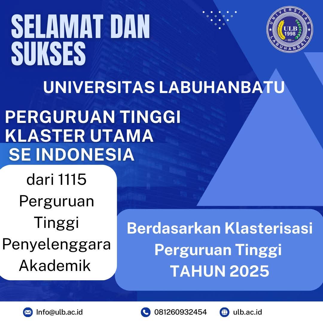 Universitas Labuhanbatu Masuk Klaster Utama Se- Indonesia Dari 1115 PT ...